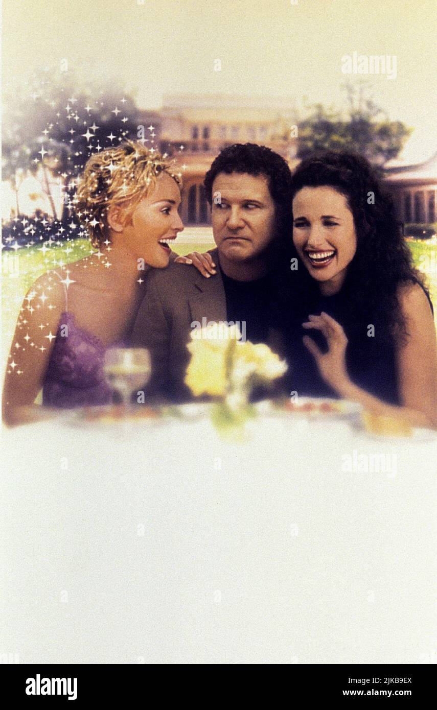 Sharon Stone, Albert Brooks & Andie Macdowell Film The Muse (1999 ...