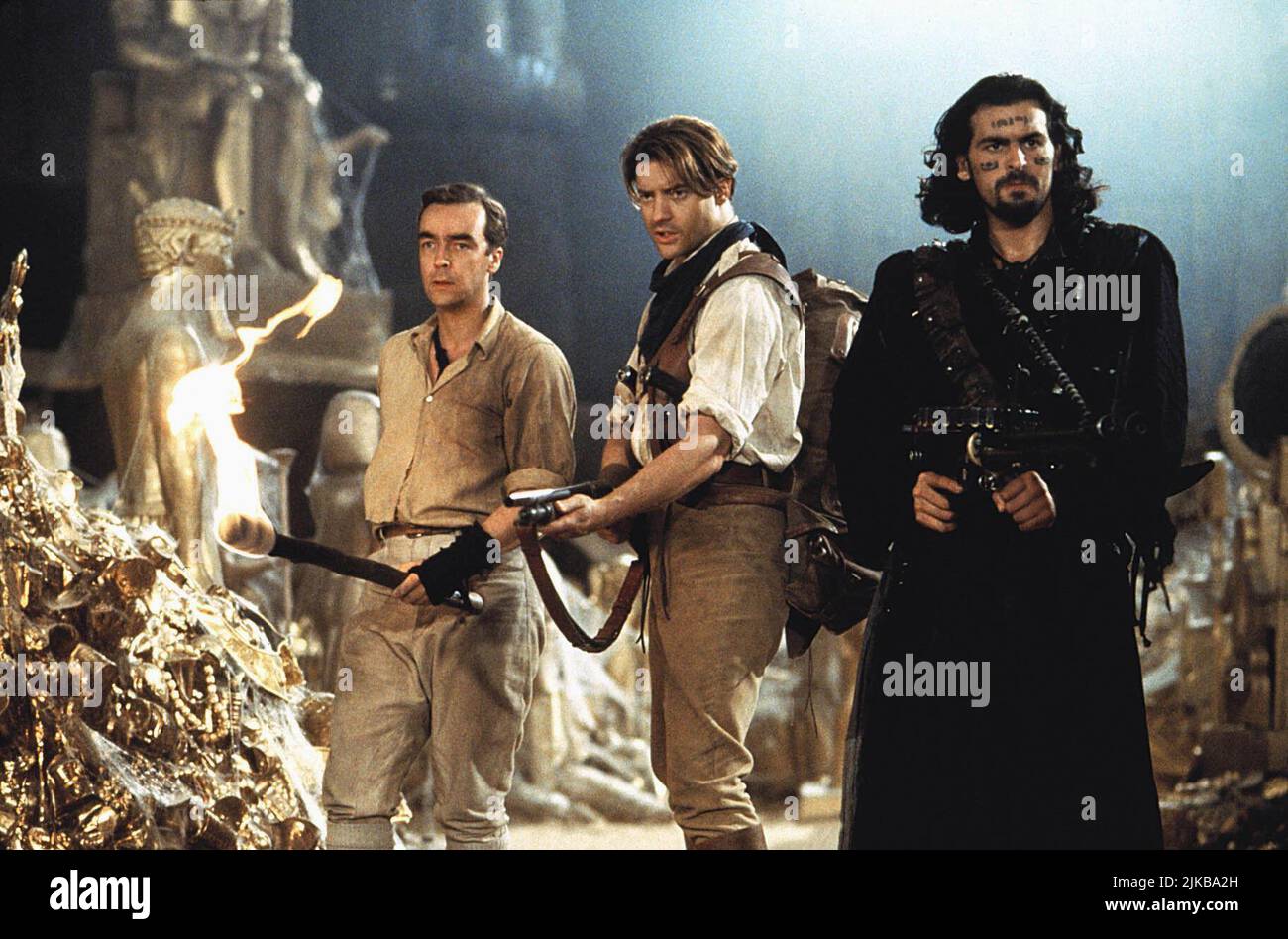 John Hannah,Brendan Fraser & Oded Fehr Film: The Mummy (USA 1999 ...