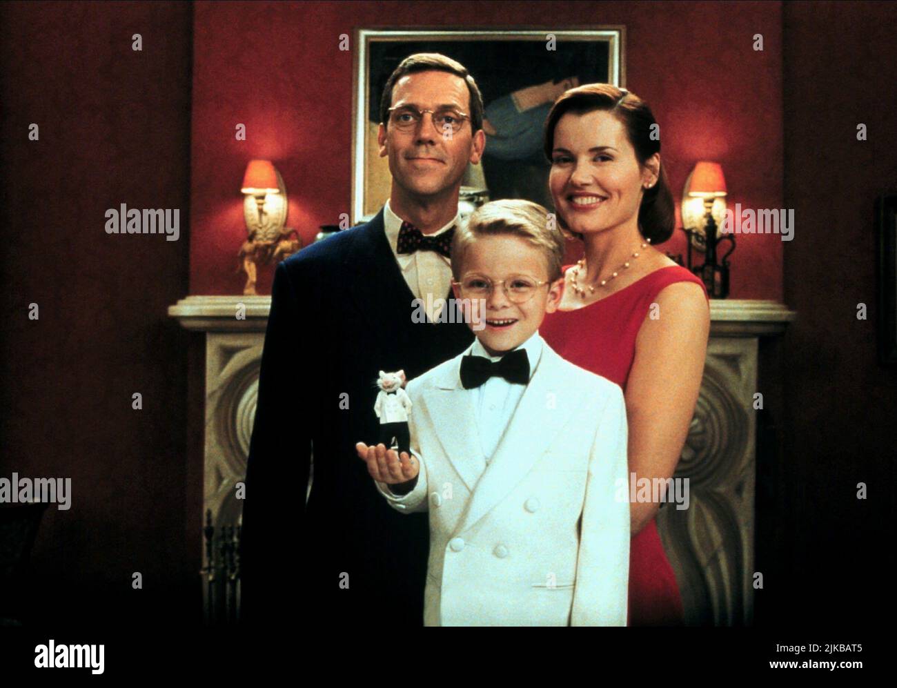 Hugh Laurie, Jonathan Lipnicki, Geena Davis & Stuart Little Film ...