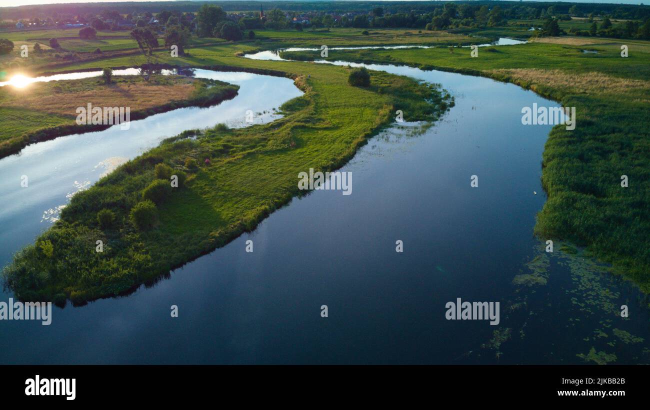 Turn of the river Stock Photo - Alamy