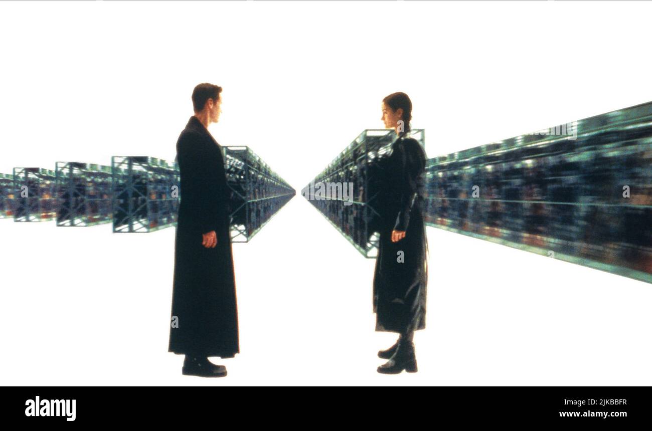 Keanu Reeves, Carrie-Anne Moss Film The Matrix (USA/AUS 1999 ...