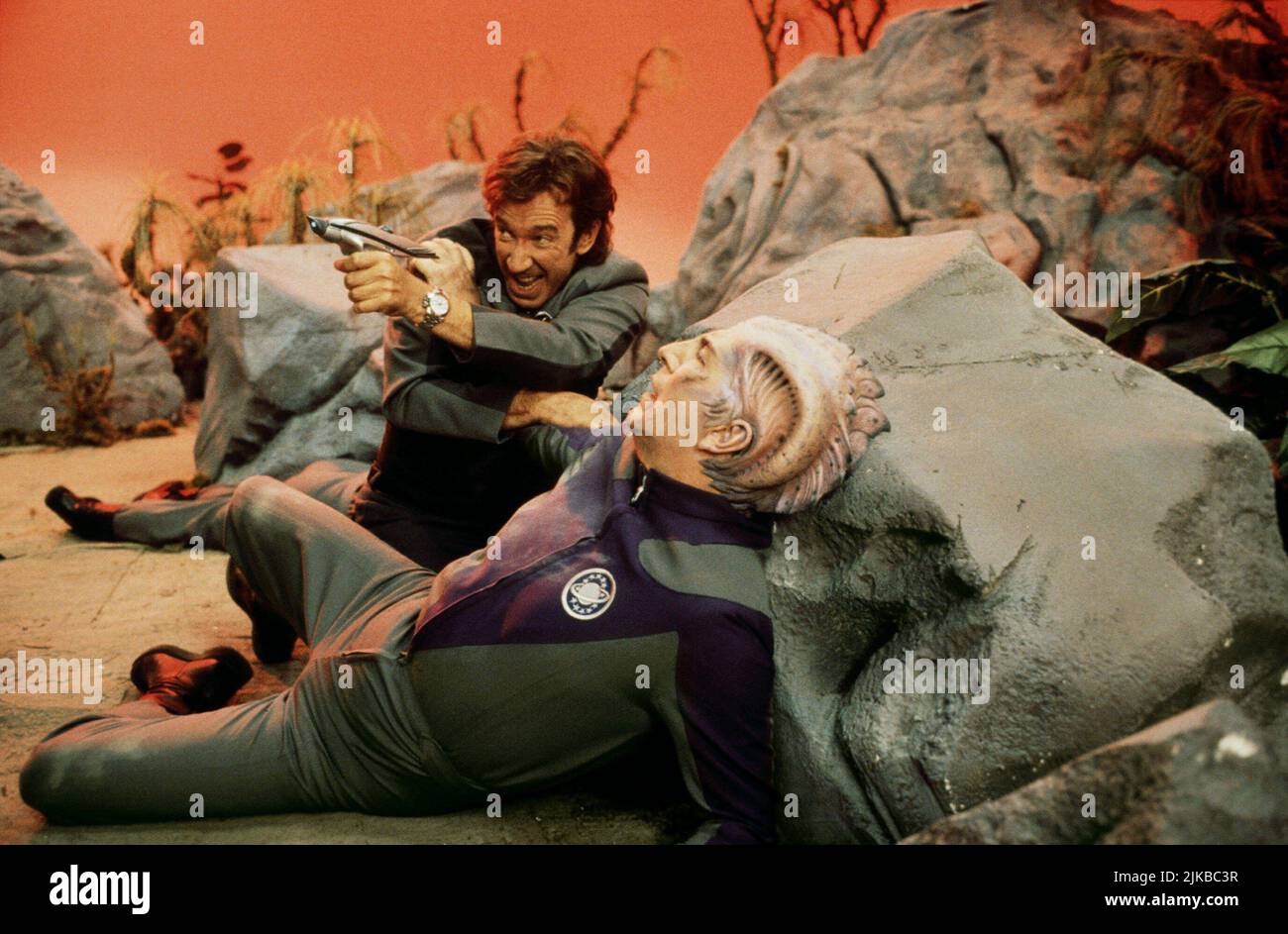 Tim Allen & Alan Rickman Film: Galaxy Quest (USA 1999) Characters: Jason Nesmith & Alexander ...