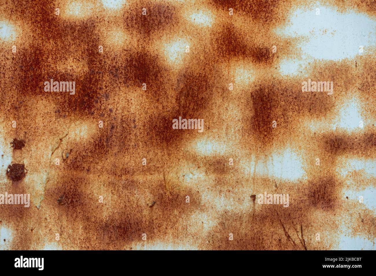 Painted metal texture with large rust spots Stock Photo - Alamy