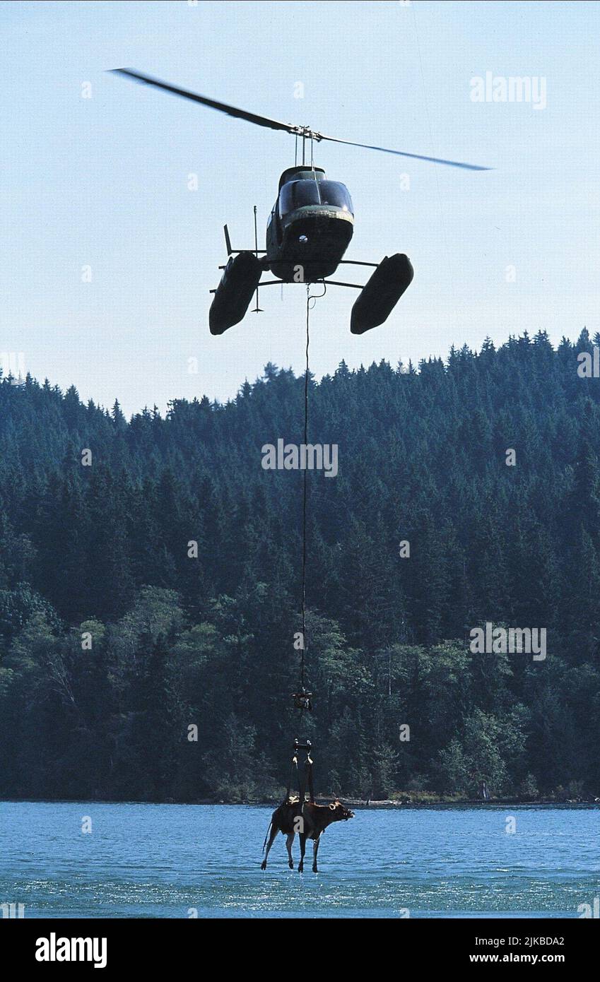 Helicopter & Cow Scene Film Lake Placid (USA 1999) / Tv-Titel: "Lake ...