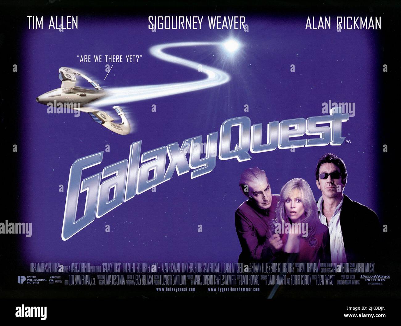 Alan Rickman Sigourney Weaver And Tim Allen Film Galaxy Quest Usa 1999 Characters Alexander