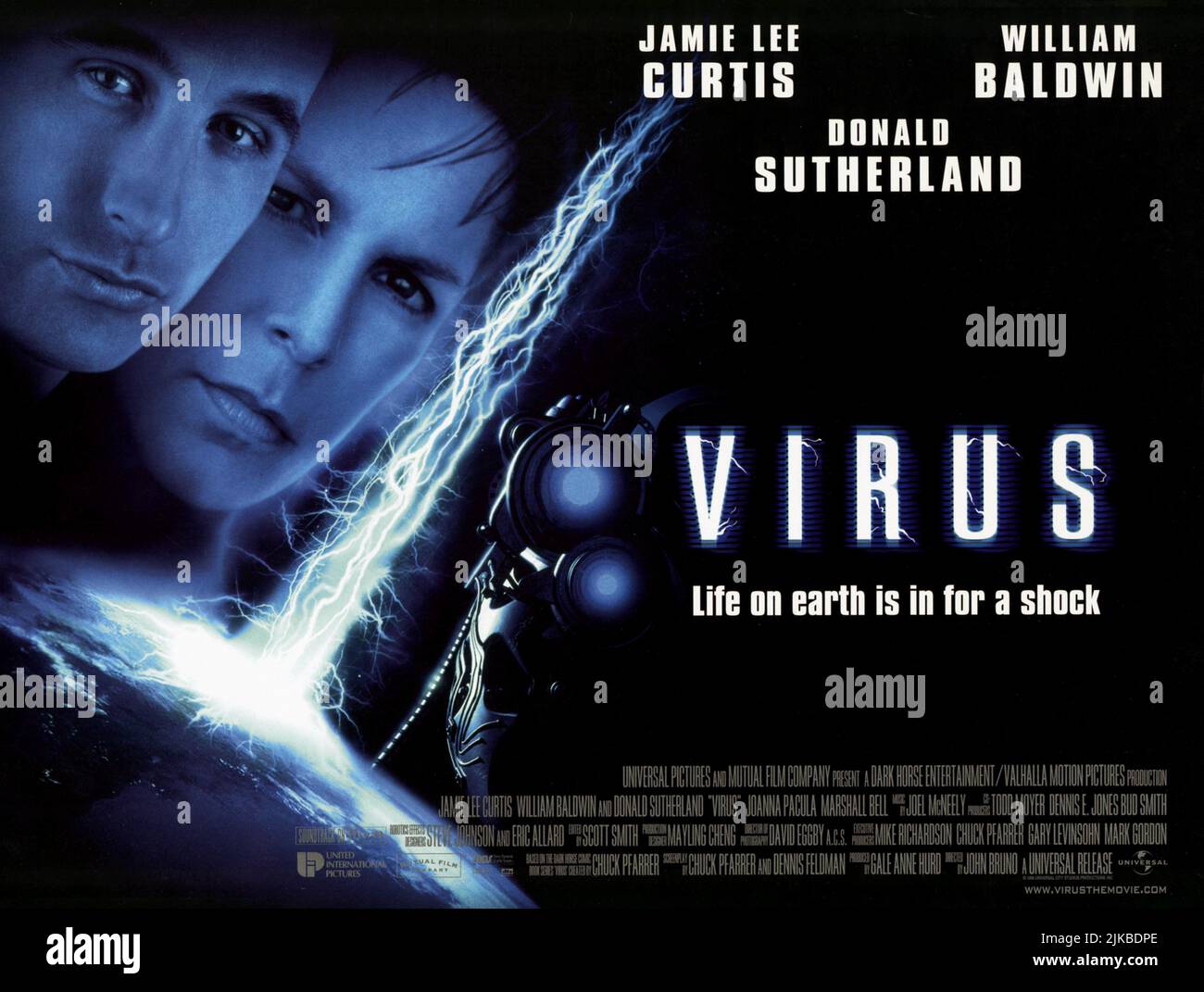 William Baldwin & Lee Curtis Poster Film Virus (USA/UK/DE/FR/JP 1999 ...