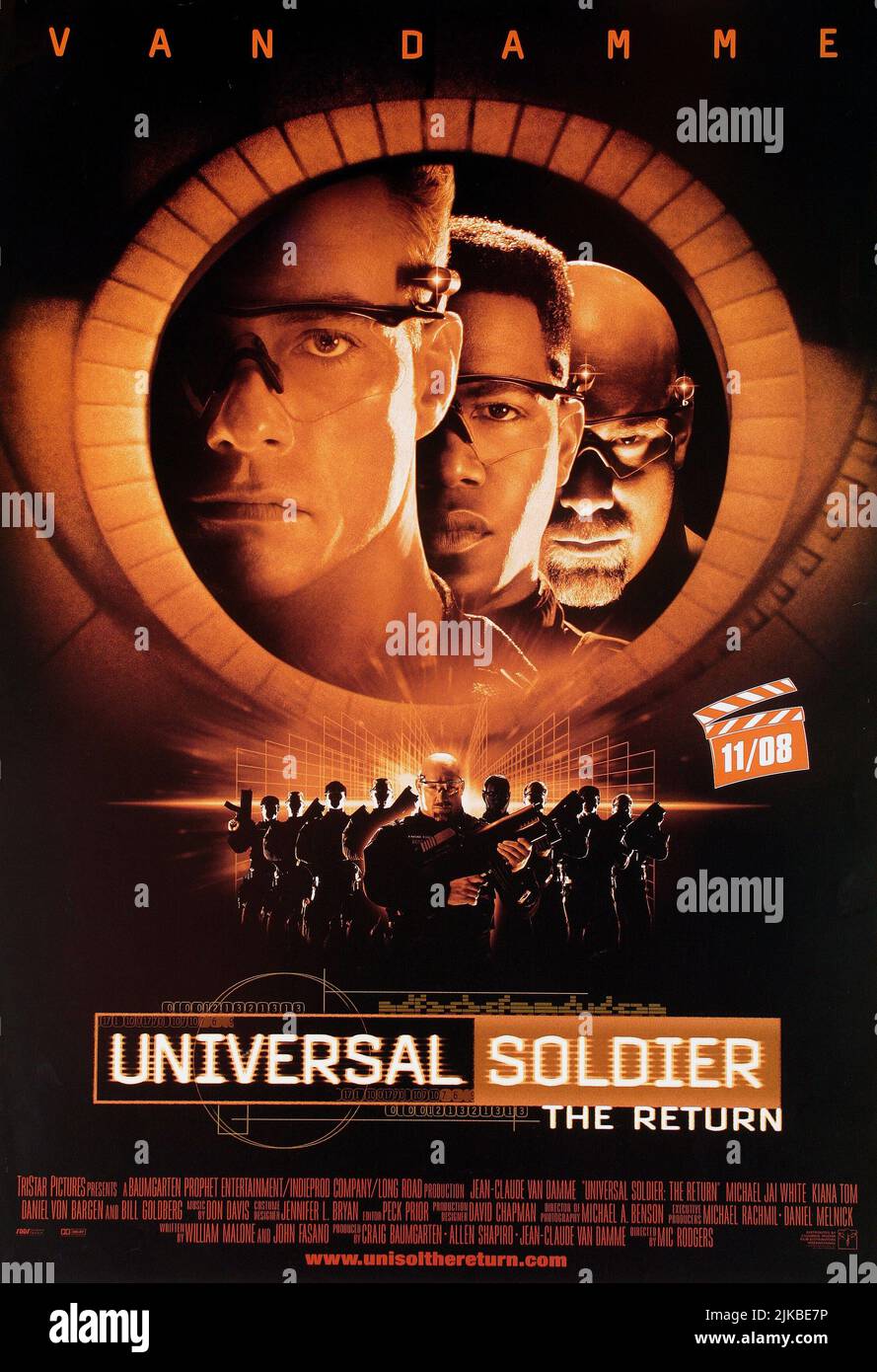 Jean-Claude Van Damme Poster Film Universal Soldier: The Return (1999 ...