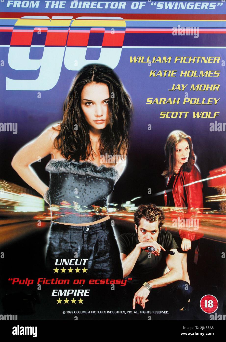Katie Holmes, Timothy Olyphant & Sarah Polley Poster Film Go (1999 ...