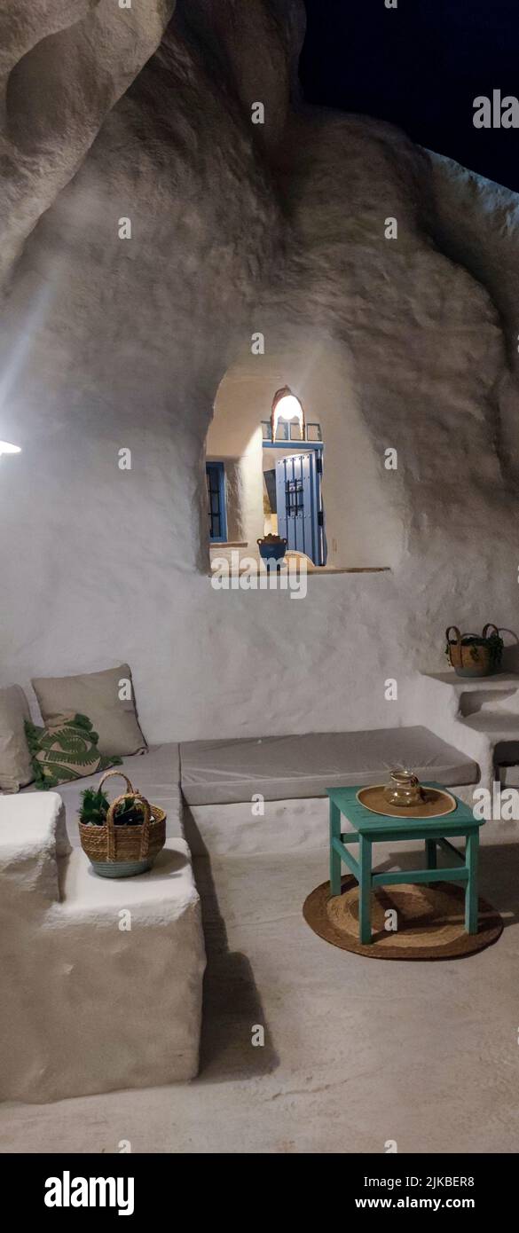 Exterior corner of a troglodyte cave for rural tourism Stock Photo - Alamy