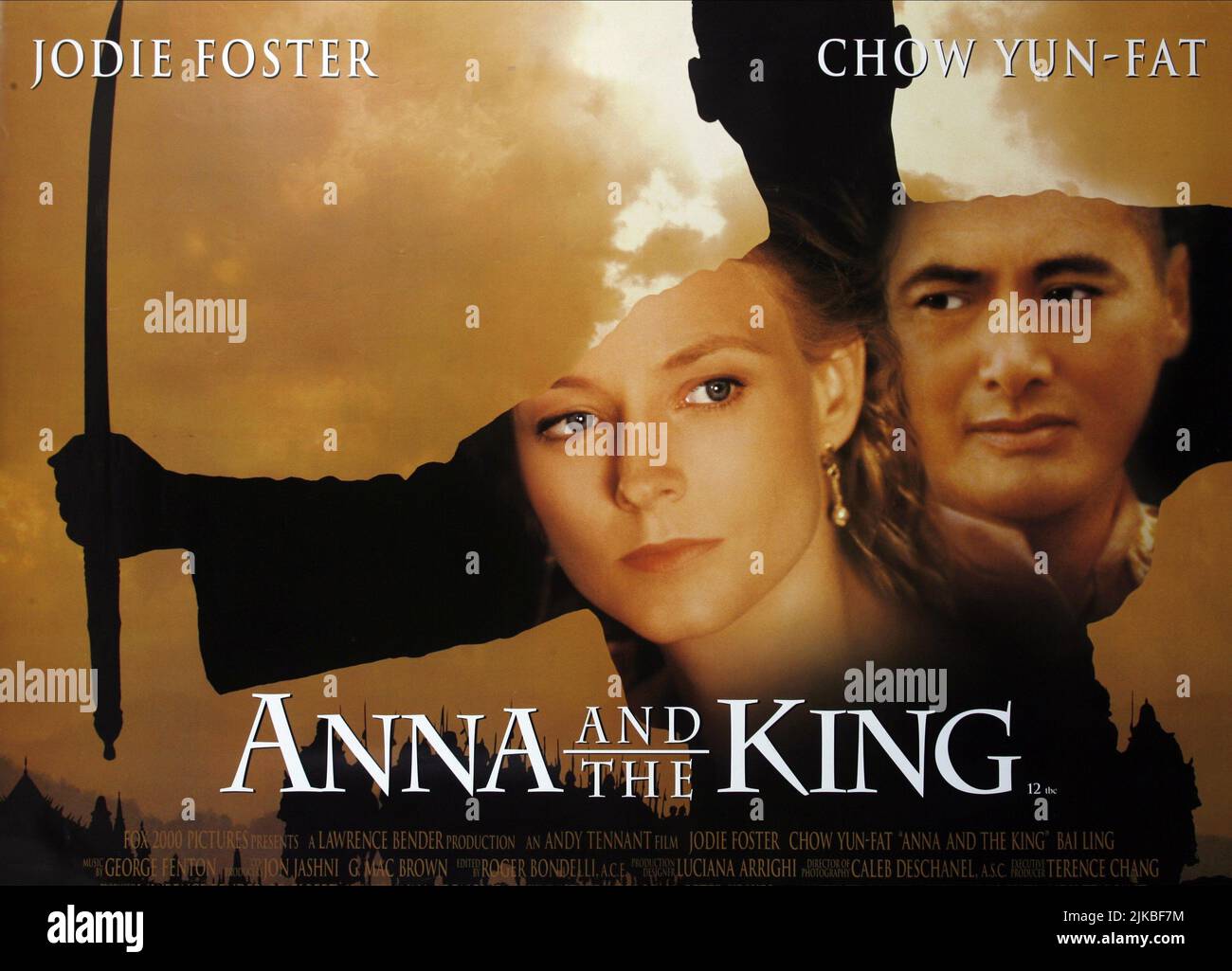 Jodie Foster & Chow Yun-Fat Poster Film Anna And The King (1999 ...
