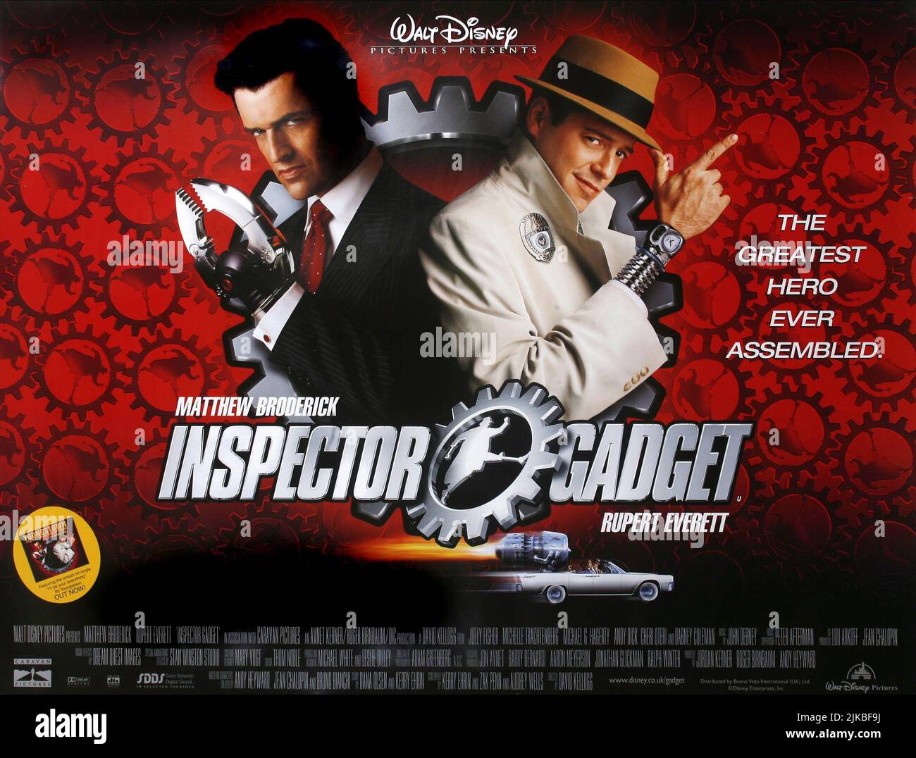 Rupert Everett & Matthew Broderick Poster Film: Inspector Gadget (USA ...