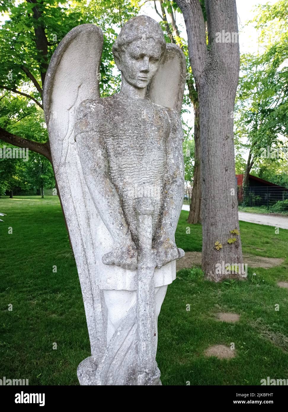 Sculpture de l'ange . France Stock Photo - Alamy