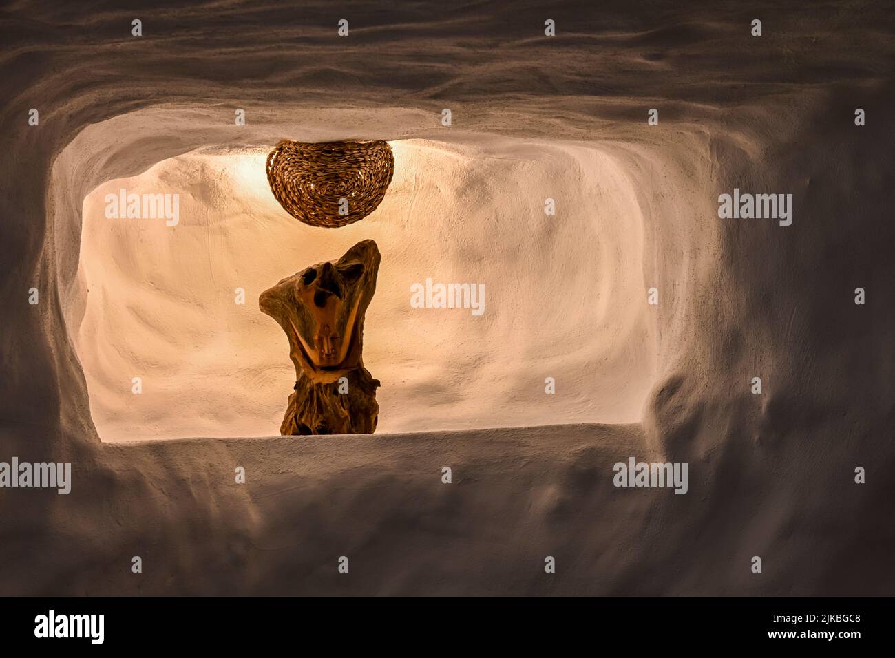 Small details of a troglodyte cave house for rural tourism Stock Photo ...