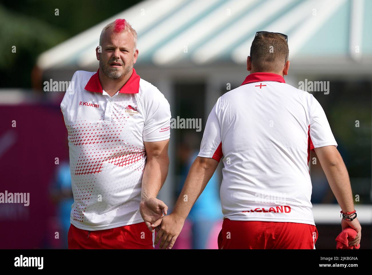 England's Craig Bowler in action during the para men's pairs semifinal ...