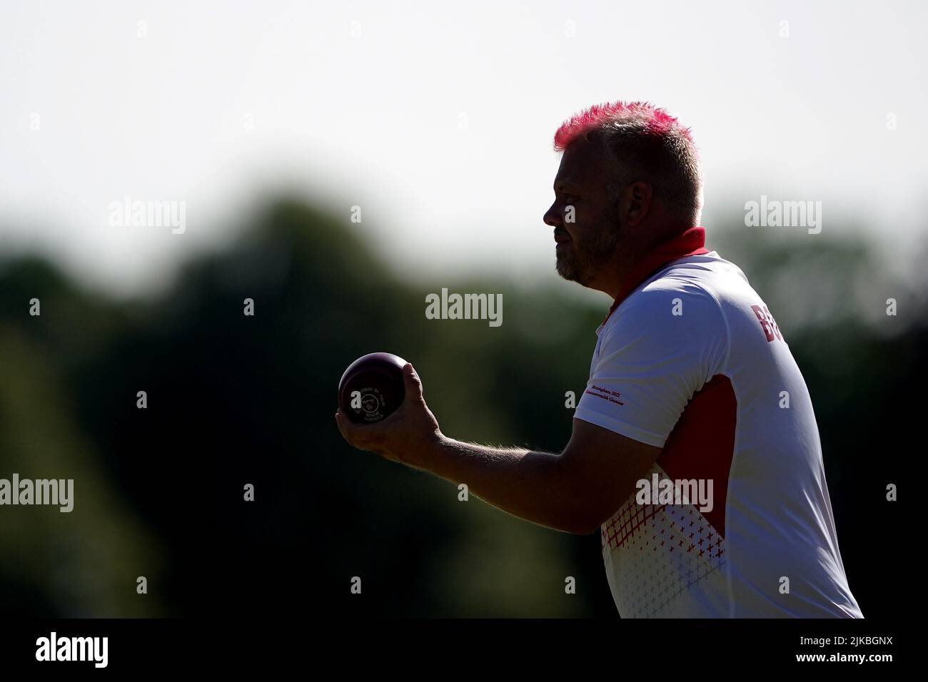 England's Craig Bowler in action during the para men's pairs semifinal ...
