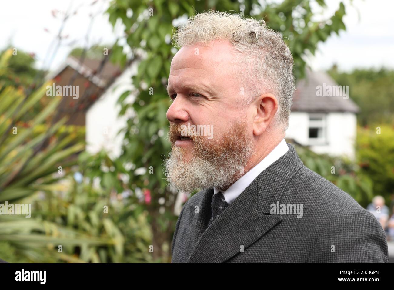 Artist Colin Davidson, arrives for the funeral of former Northern ...