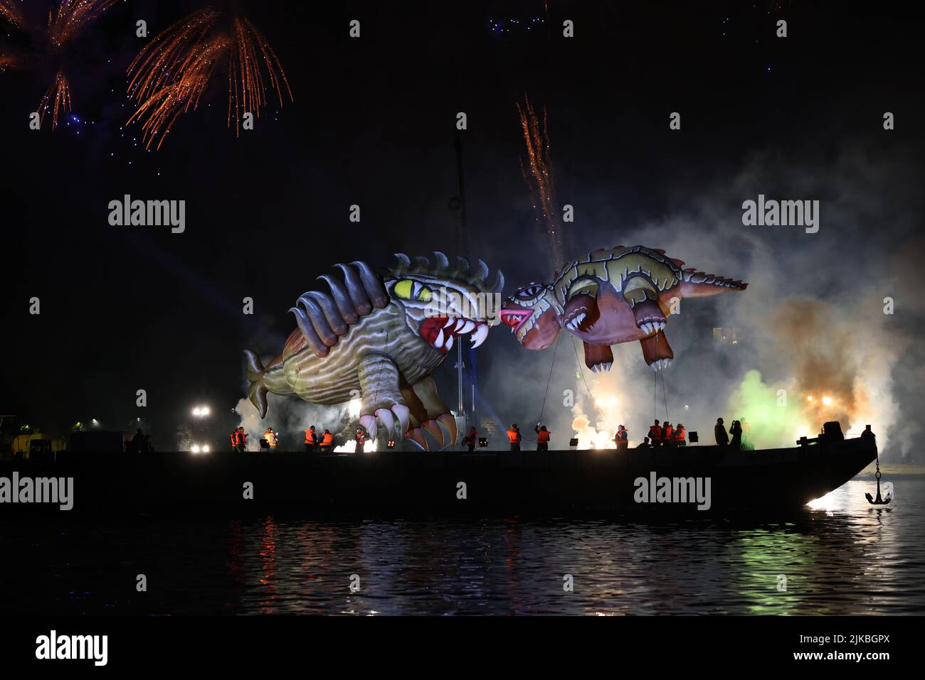 Cracow, Poland - June 4, 2022: Great Dragon Parade. The Great Outdoor ...