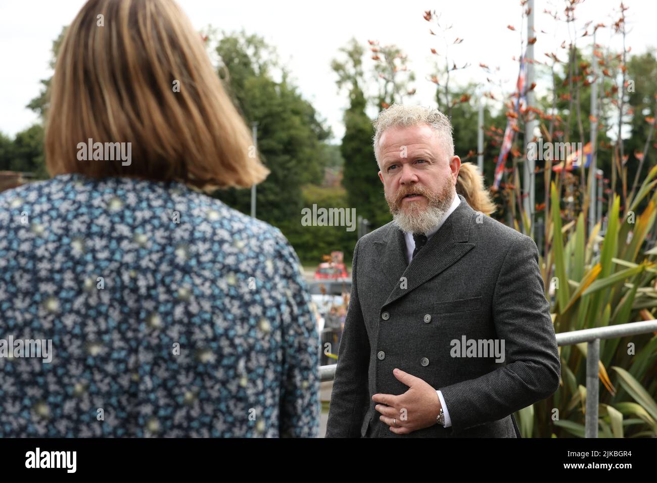 Artist Colin Davidson, arrives for the funeral of former Northern ...