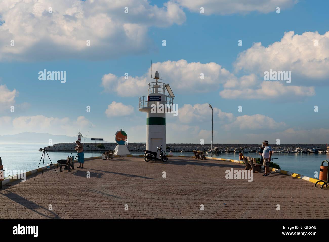 Finike, Antalya, Turkey - July 20 2022: Finike harbor with the ...