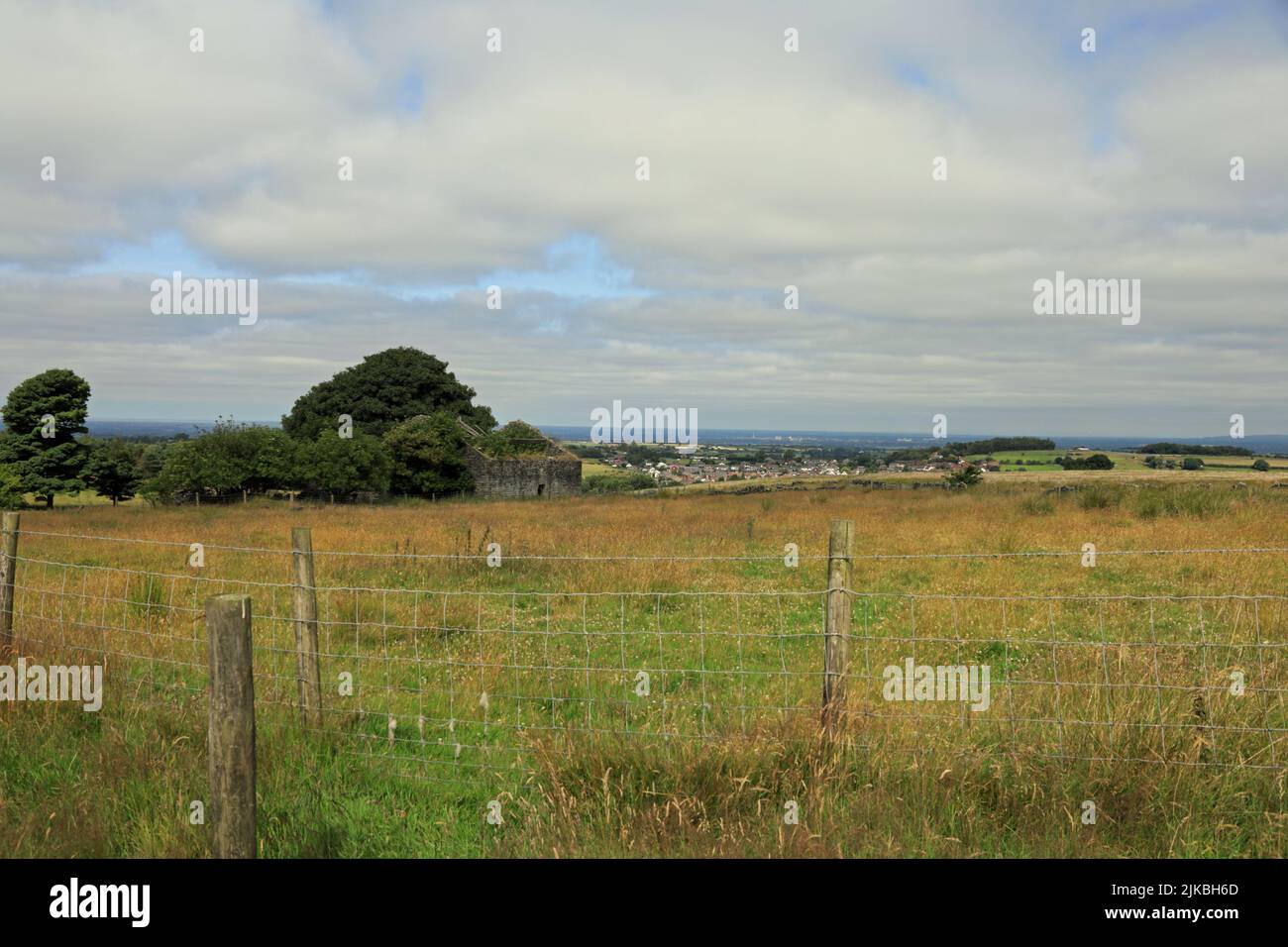 The abandoned remains of Ratten Clough Farm on Withnell Moor at ...