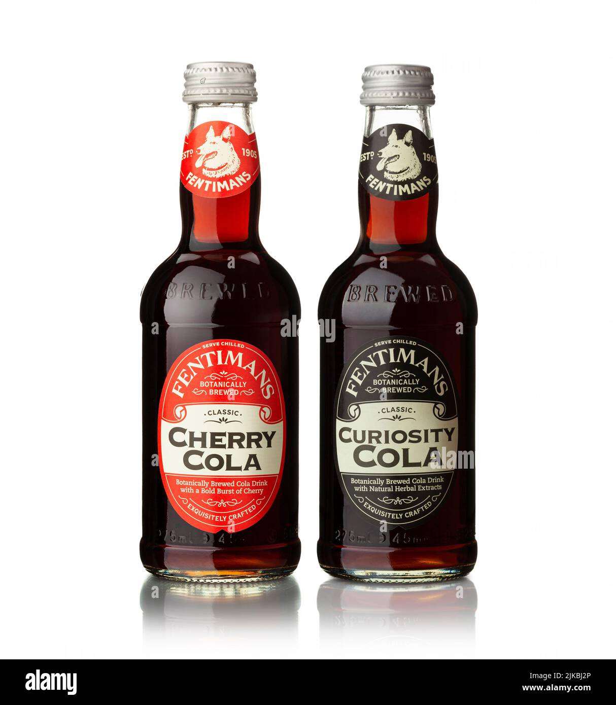 CHISINAU, MOLDOVA - July 24, 2022: Fentimans Cola bottles is the world ...