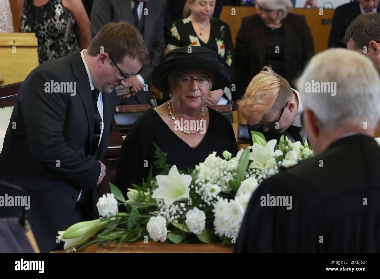 Lady Daphne Trimble at the funeral of former Northern Ireland first ...