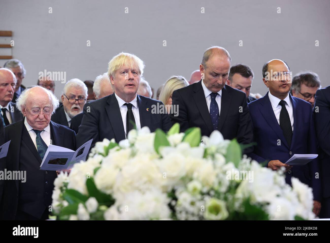 David trimble funeral boris hi-res stock photography and images - Alamy