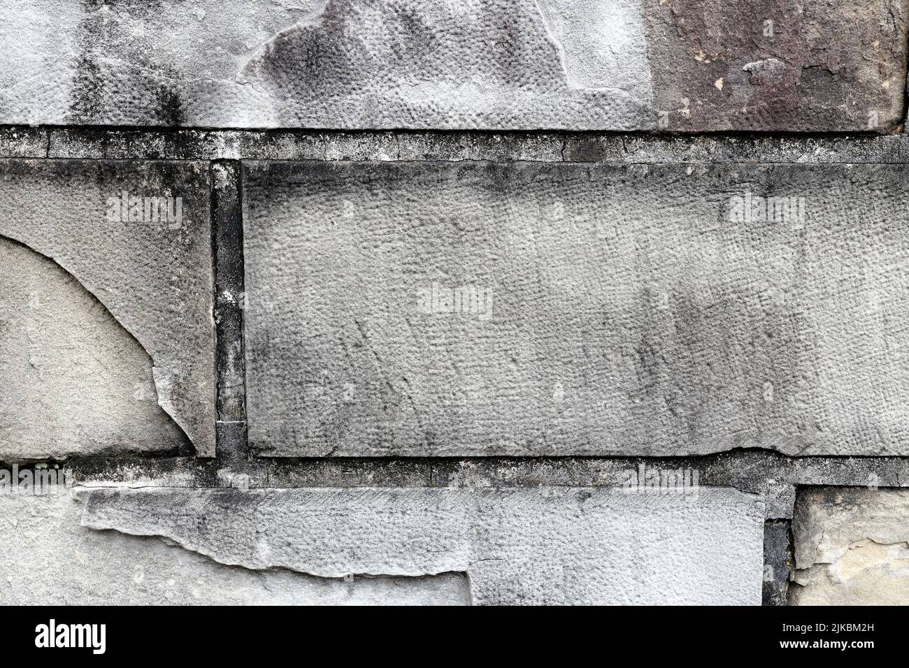The old stone brick background showing the ruined from aged Stock Photo ...