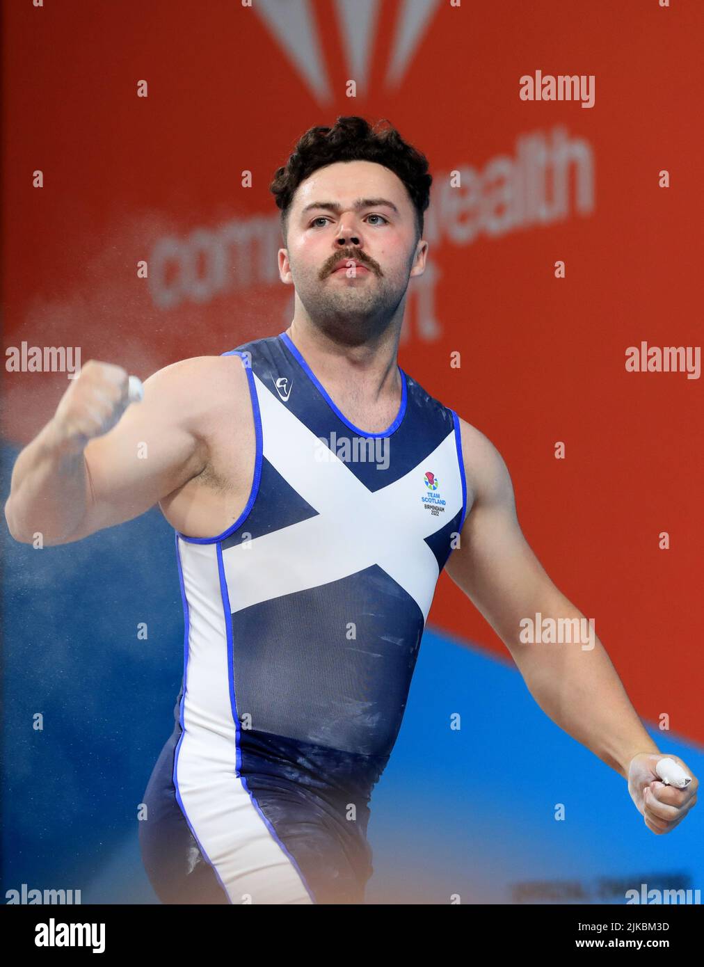 Scotland’s Jason Epton celebrates after making a lift during the Men’s ...