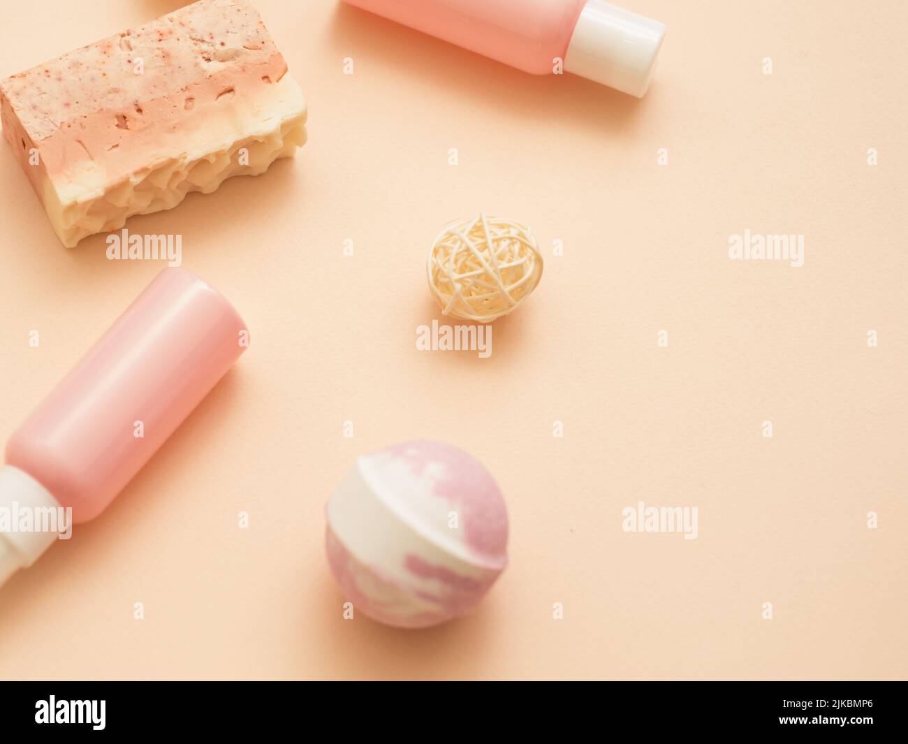 natural cosmetic handmade soap diy bath bomb Stock Photo - Alamy