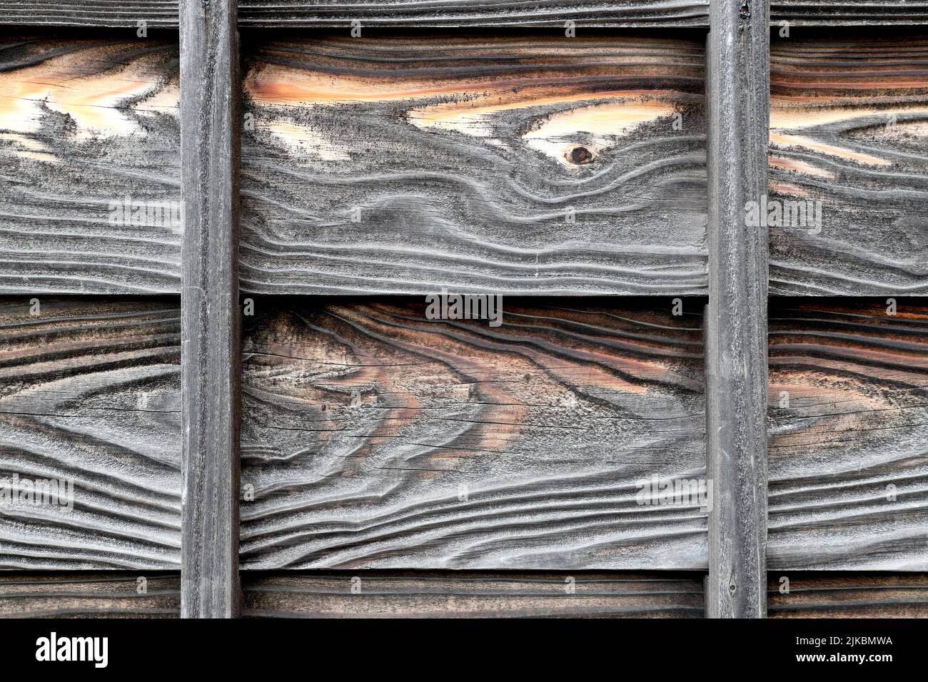 The wooden wall of house showing the texture of wood Stock Photo - Alamy