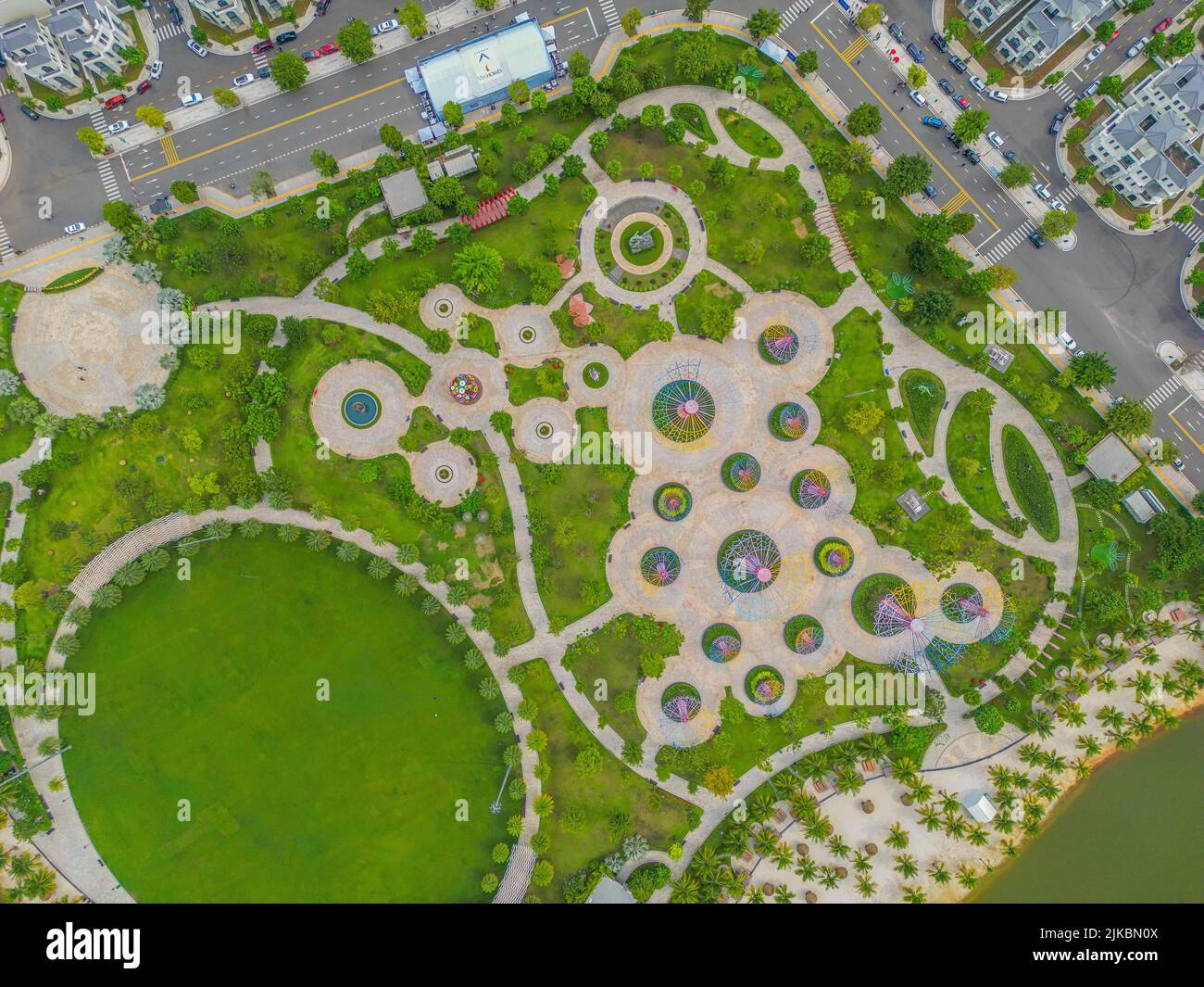 HO CHI MINH CITY, VIETNAM - 31 JUL 2022. Views of Vinhome Grand Park ...