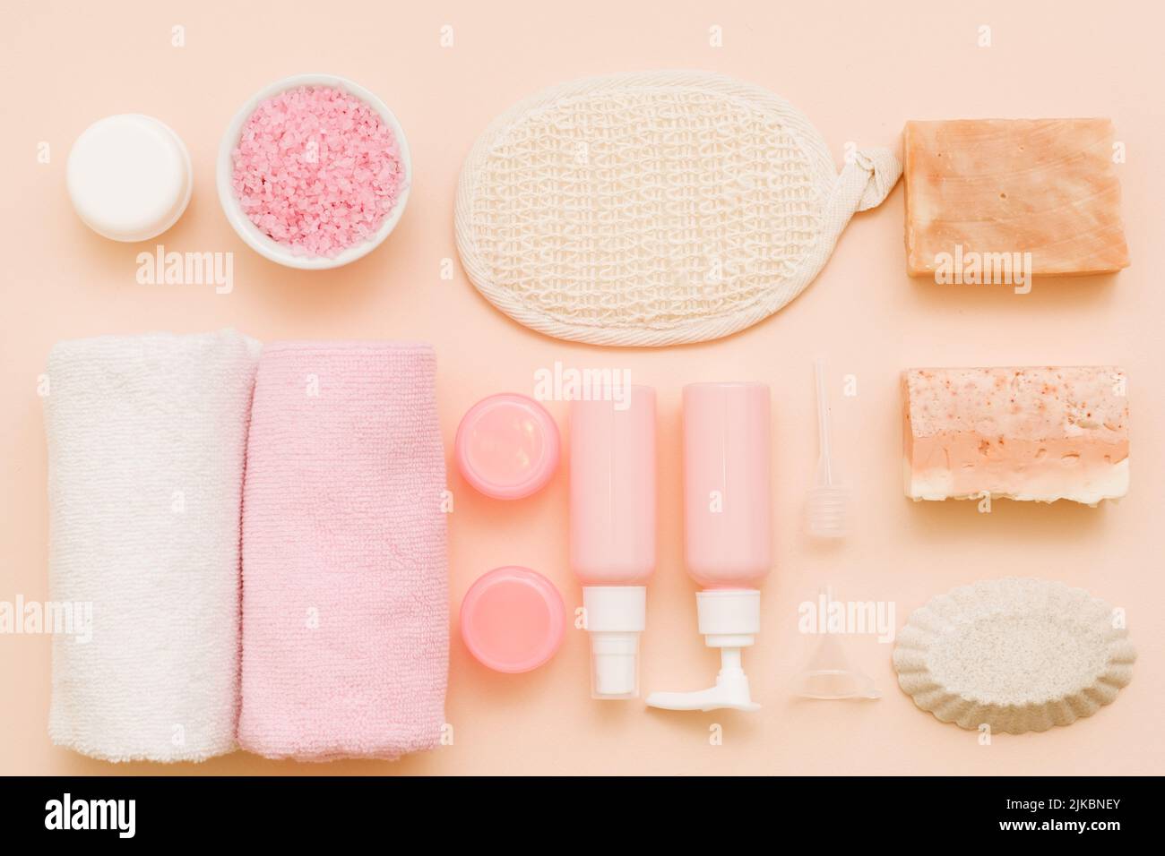 spa treatment health beauty body pampering set Stock Photo - Alamy