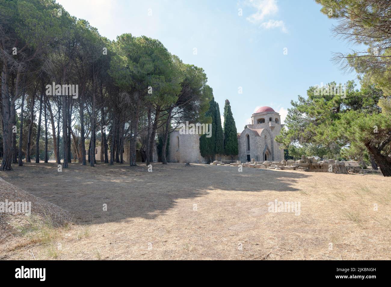 Church in Filerimos monastery, Ialyssos Stock Photo - Alamy