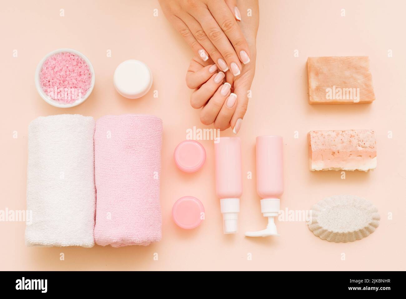 hand beauty care diy treatment product composition Stock Photo - Alamy