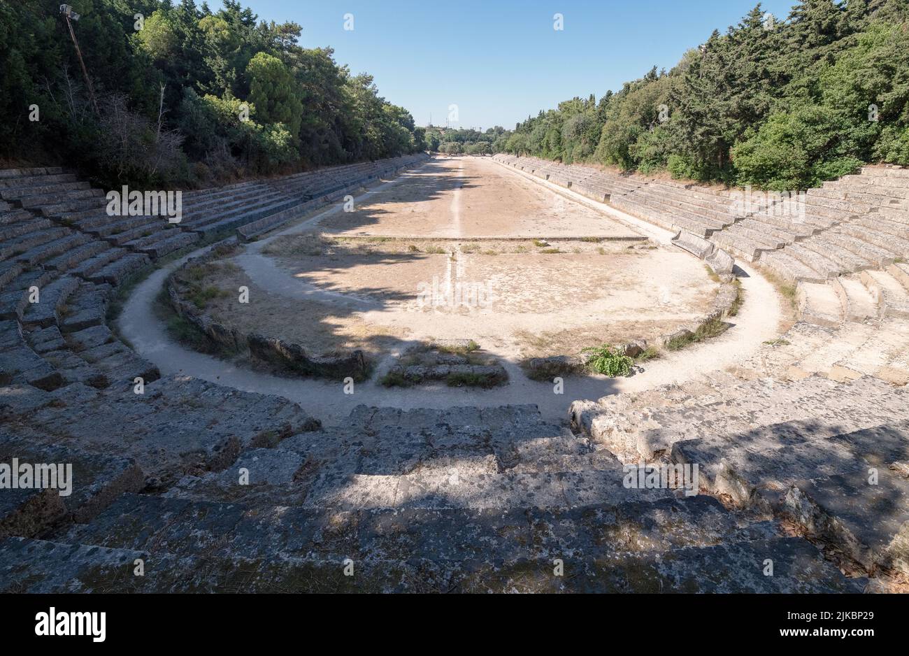 ancient olympic stadium of Rhodes, city of Rhodes Stock Photo - Alamy