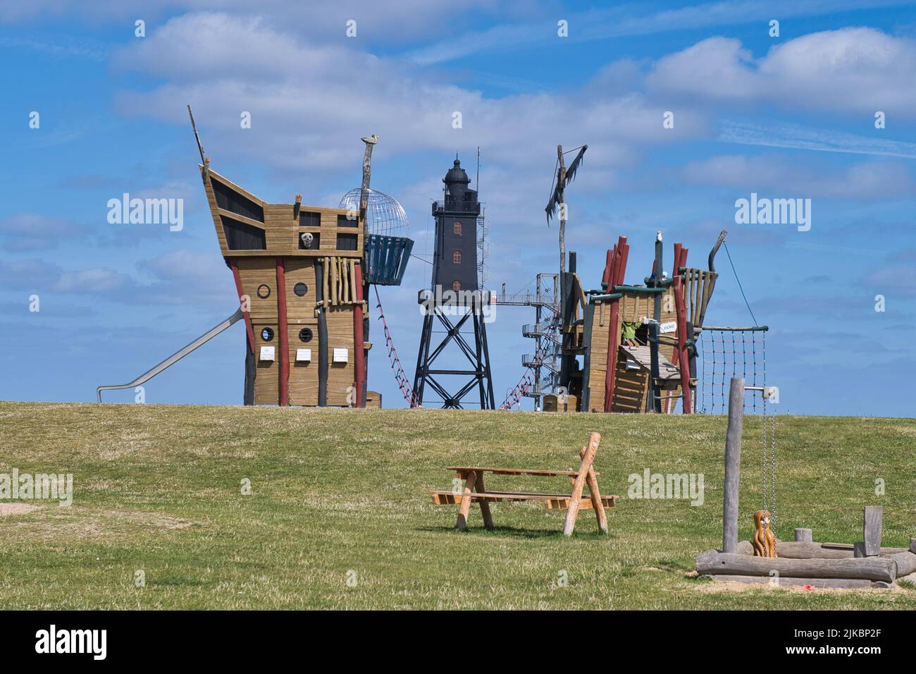 Nordsee, North Sea, Meer, Wasser, Dorum, Neufeld, Lighthouse ...