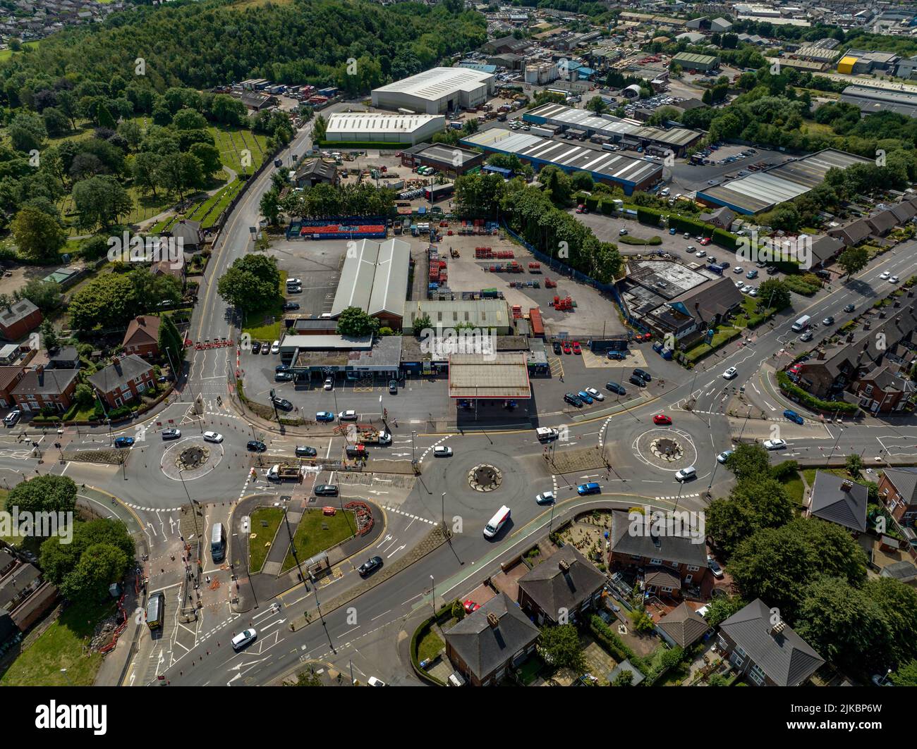 Aerial View Of the Smallthorne Roundabout Roadwork Chaos 2022 August ...
