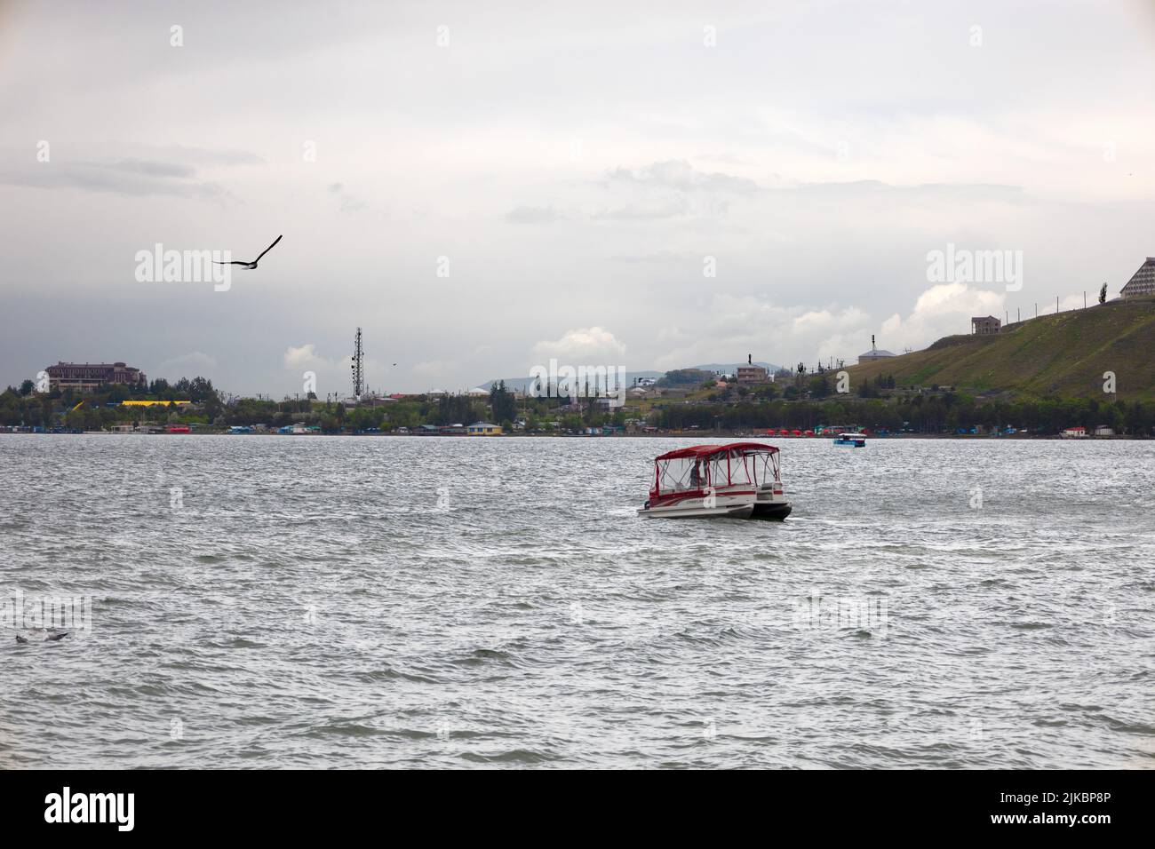 Sevan, Armenia - July 22, 2022: Boats and seagull on lake Sevan Stock Photo - Alamy