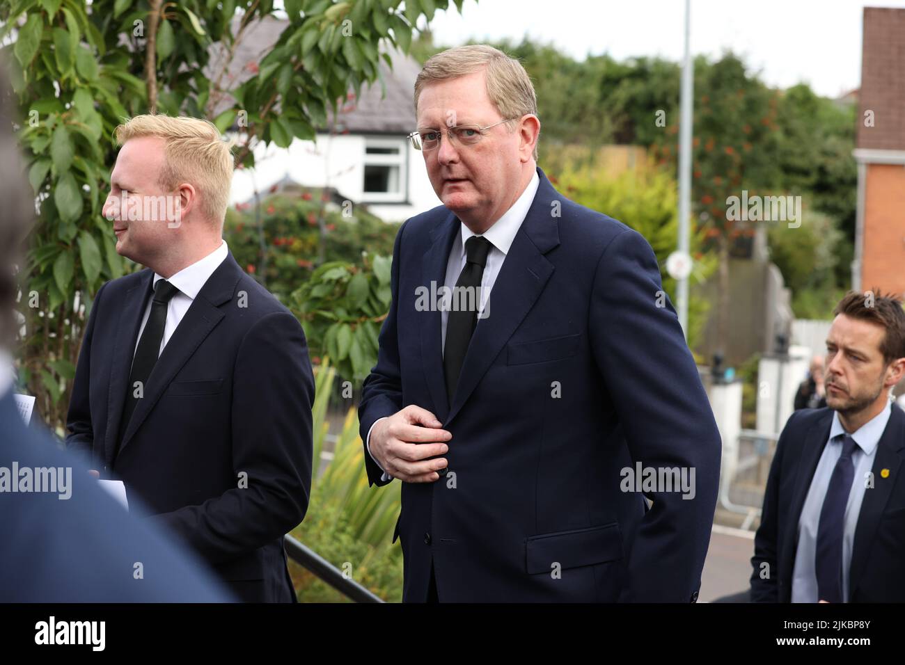 Lord Caine arrives for the funeral of former Northern Ireland first minister and UUP leader ...