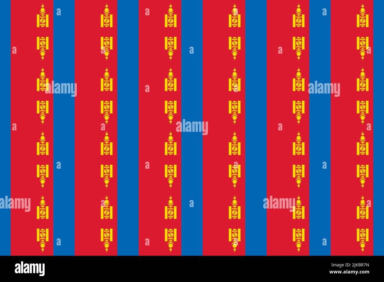 Geometric pattern in the colors of the national flag of Mongolia. The ...