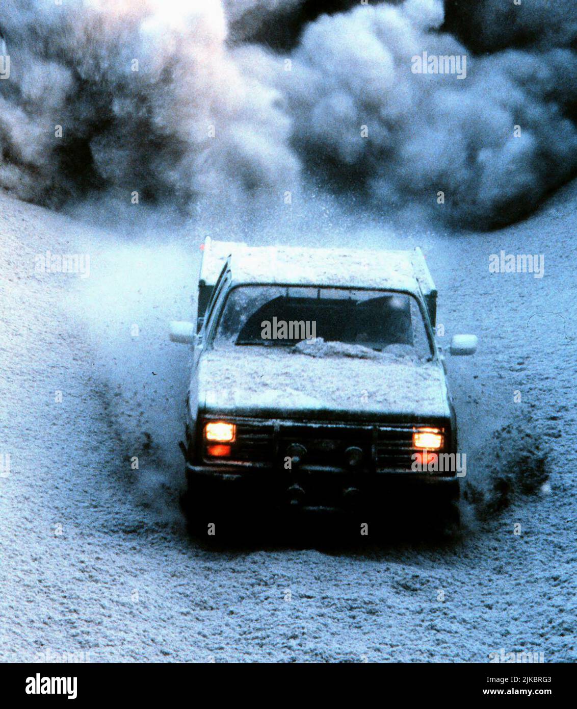 Car flees erupting volcano hi-res stock photography and images - Alamy