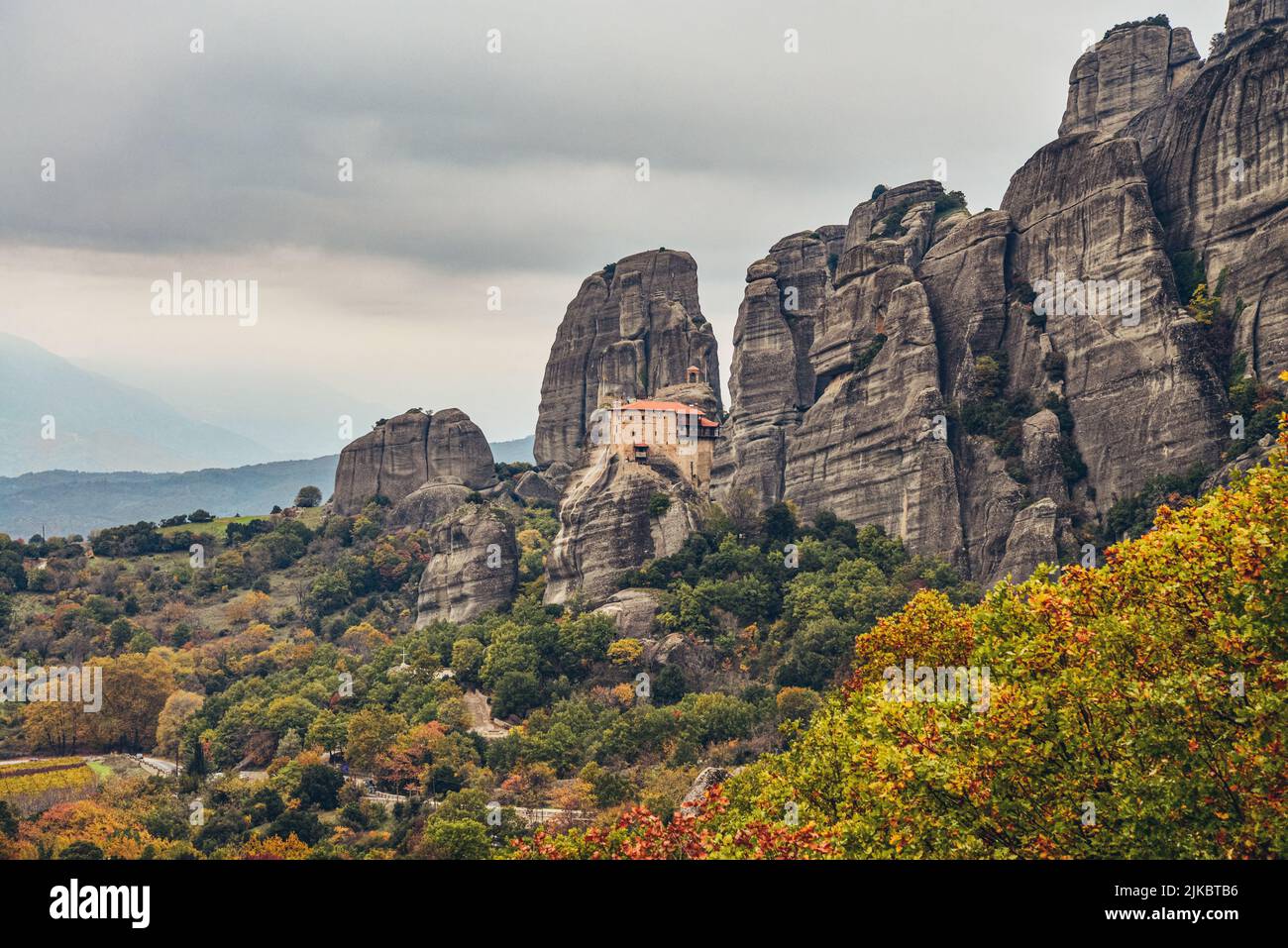 The Meteora monasteries, Greece Kalambaka. UNESCO World Heritage site ...