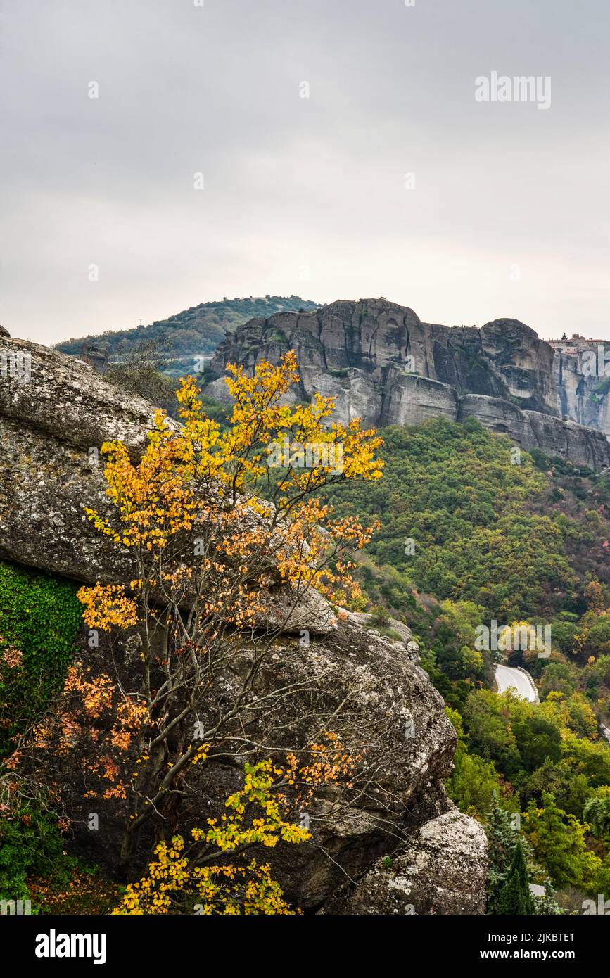 The Meteora monasteries, Greece Kalambaka. UNESCO World Heritage site ...