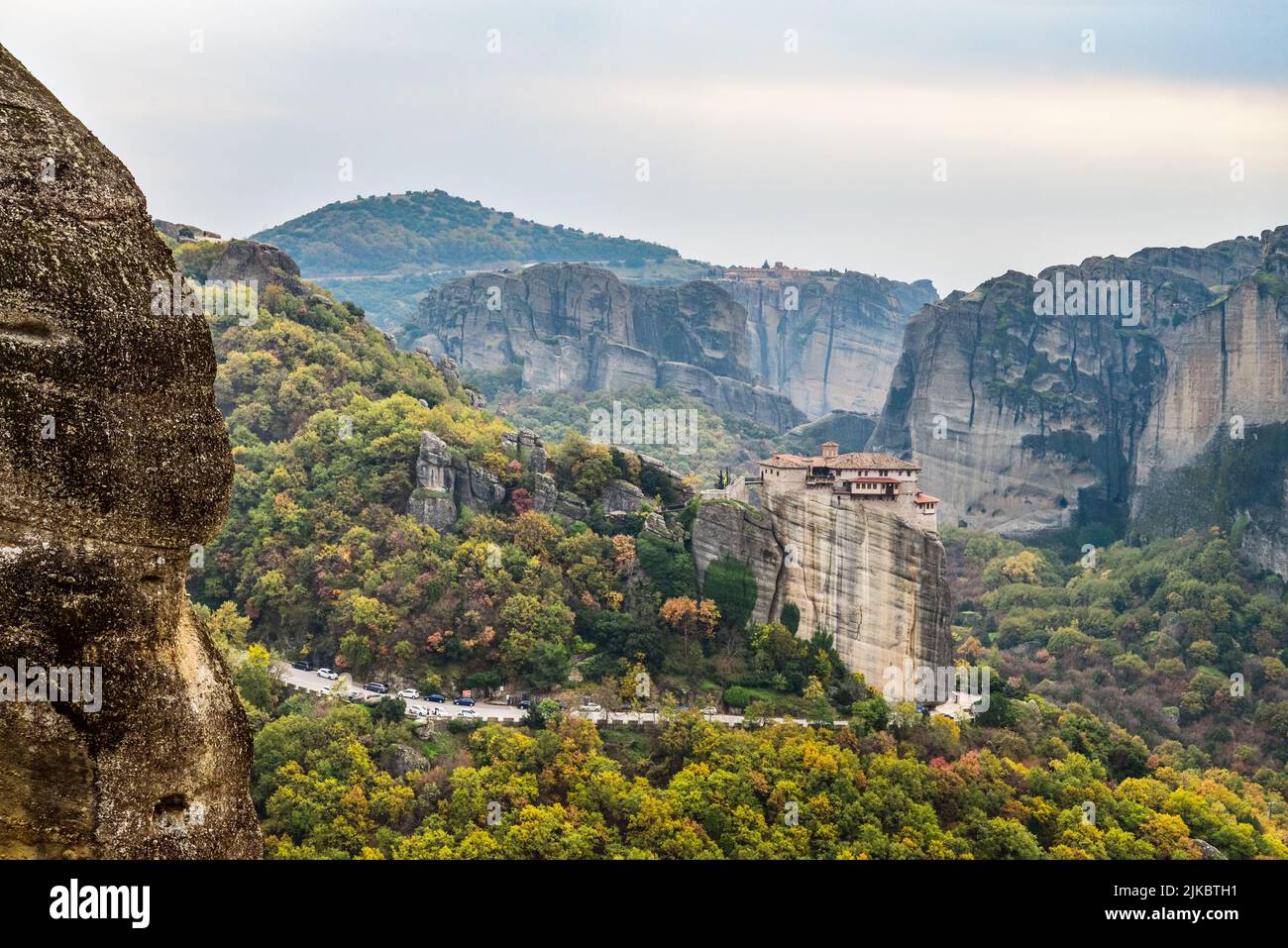 The Meteora monasteries, Greece Kalambaka. UNESCO World Heritage site ...