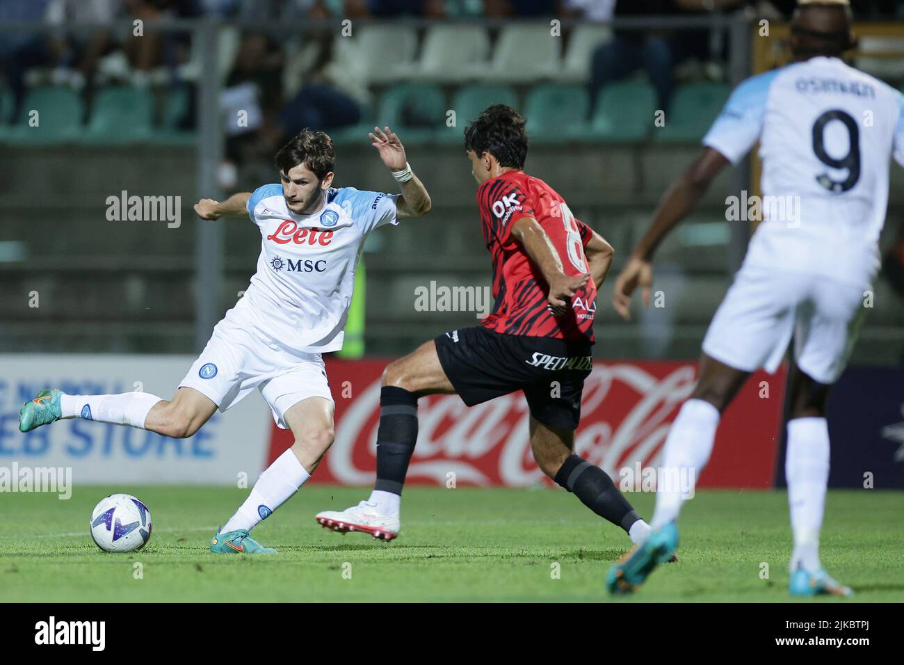 Khvicha Kvaratskhelia of SSC Napoli during a pre-season football ...