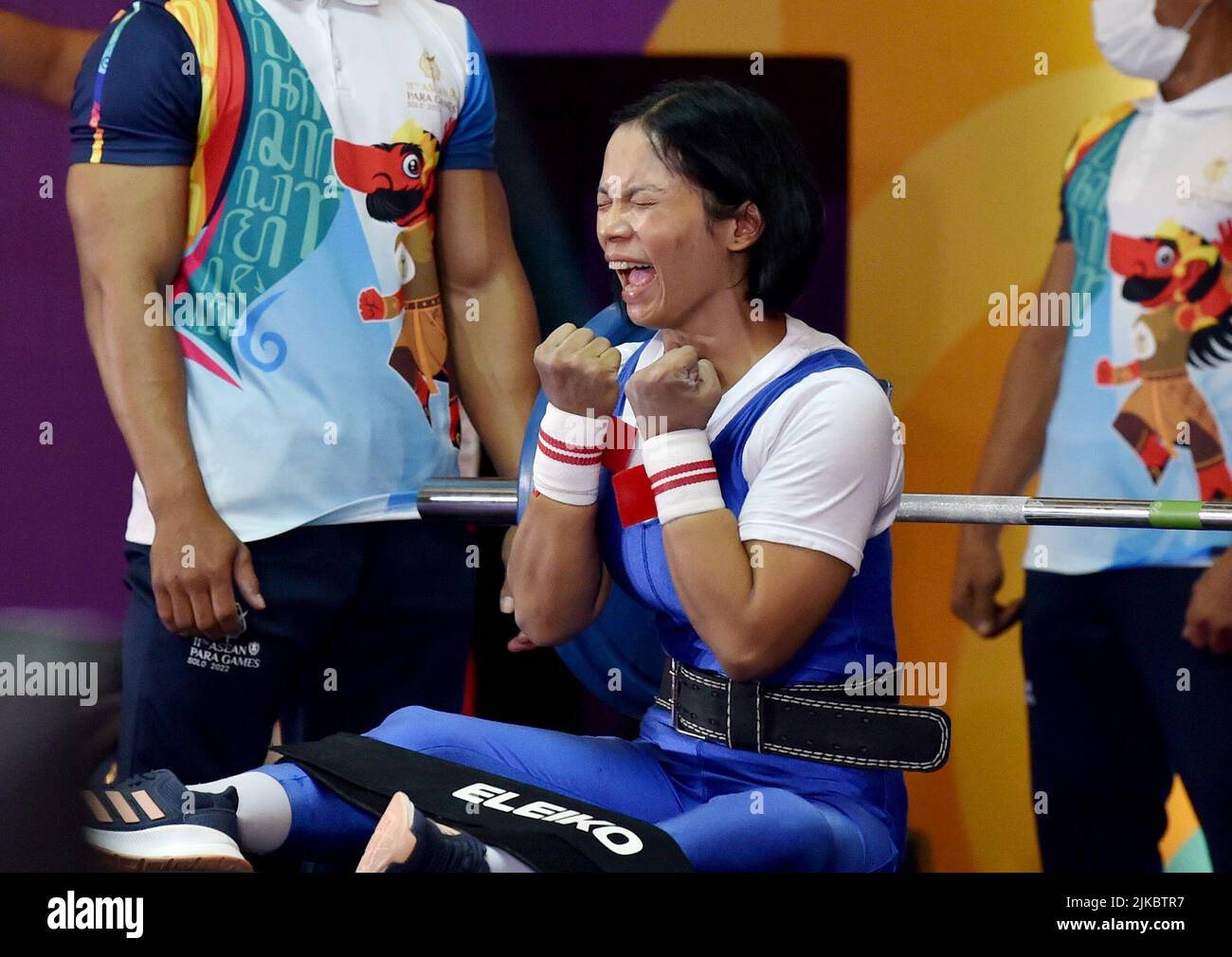 Surakarta, Indonesia. 1st Aug, 2022. Eneng Paridah of Indonesia ...