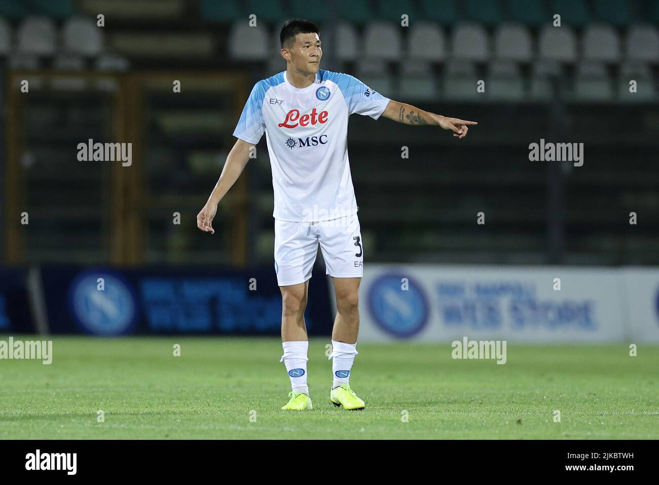 Min Jae Kim of SSC Napoli during a pre-season football friendly match ...