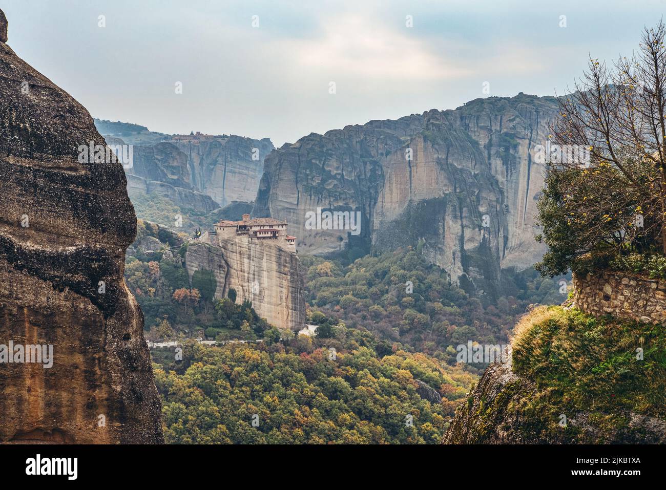 The Meteora monasteries, Greece Kalambaka. UNESCO World Heritage site ...