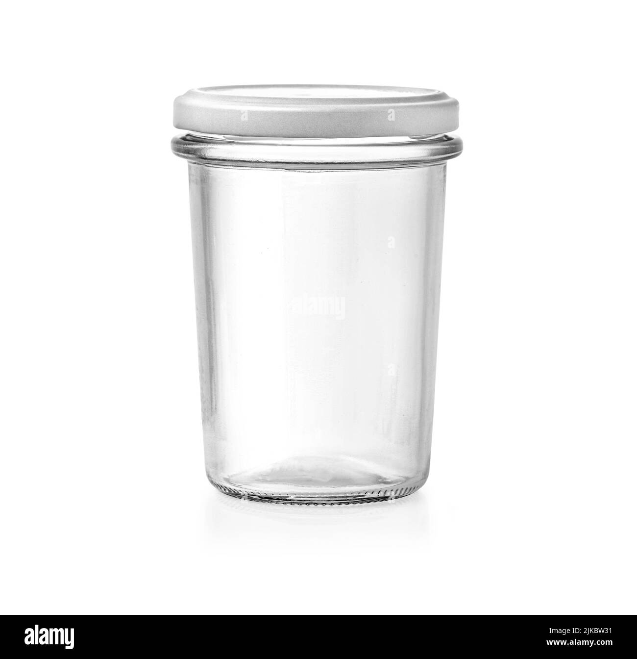 empty glass jar isolated on white with clipping path Stock Photo - Alamy